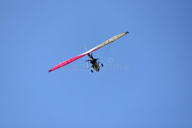 Motor Kite Flying in the Sky Stock Image - Image of kite, background ...