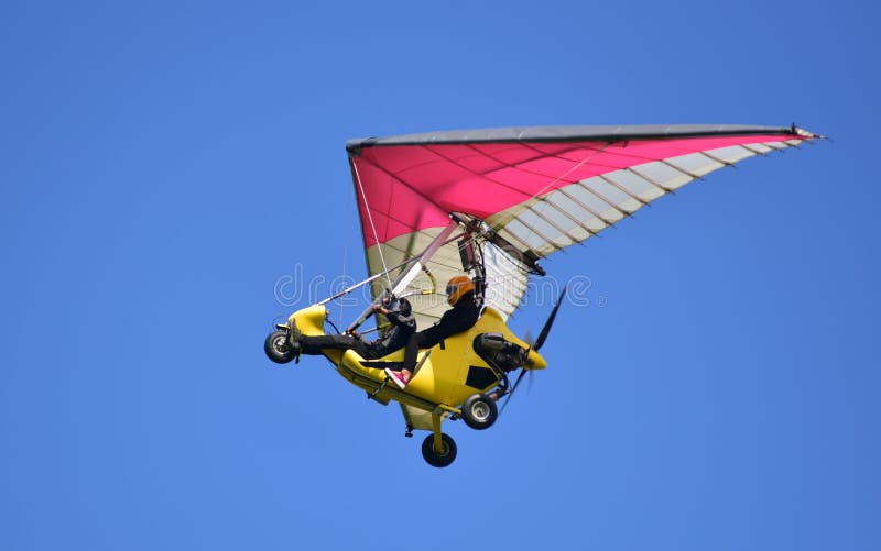 Motor Kite Flying in the Sky Stock Photo - Image of parachuting ...