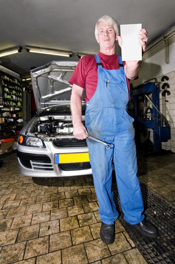 Car Mechanic, Cleaning His Hands Stock Photo - Image of business, small ...