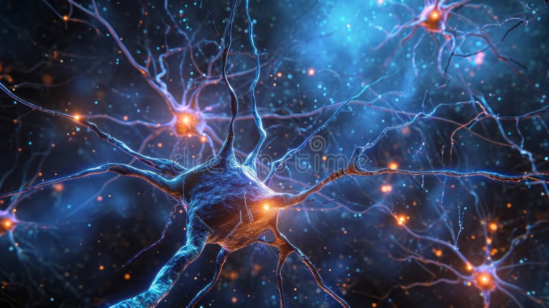 Motor Neuron Under the Microscope in Lab. Stock Image - Image of ...