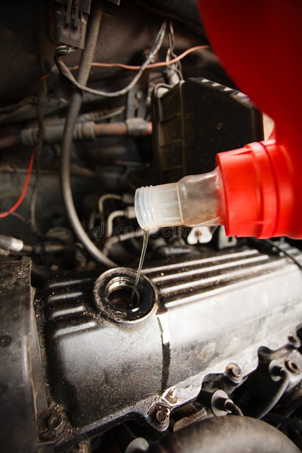 Motor Oil, Car Engine Close Up Stock Photo - Image of closeup ...