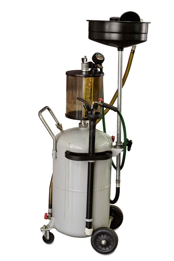 Motor oil changing unit stock photo. Image of manual - 10285028