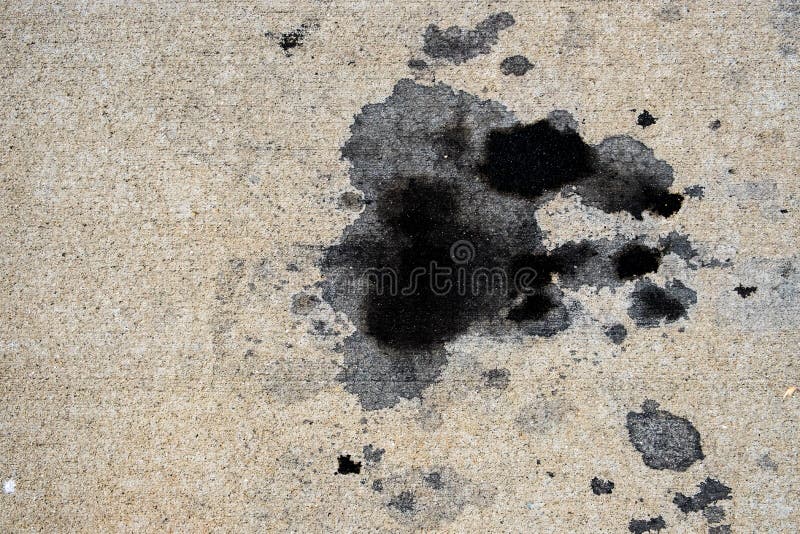 Motor Oil Stains on Concrete Pavement/texture Background Stock Photo ...