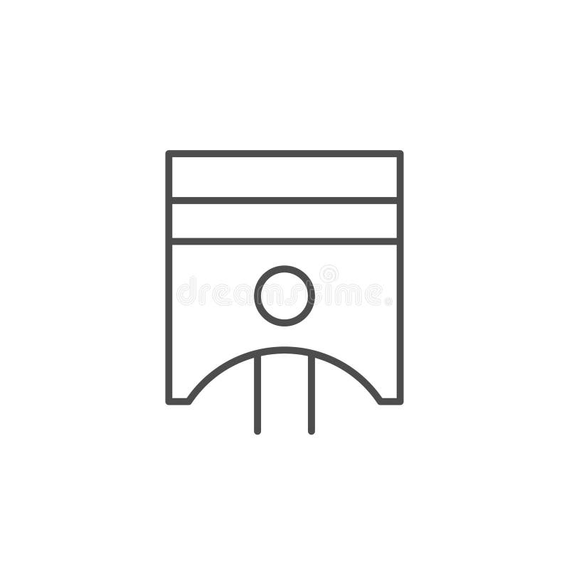 Car Motor Piston Icon stock vector. Illustration of icon - 203885332