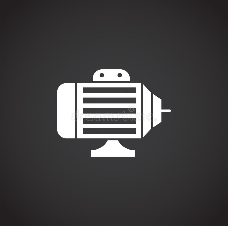 Motor Related Icon on Background for Graphic and Web Design. Creative ...