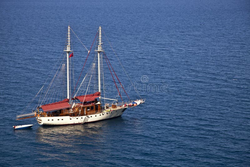 Motor an Sailing Yachts in Marina during the Sunset Stock Photo - Image ...