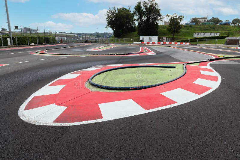Motor Sport Game Circuit for Models Racing Track Turn and Curb Stock ...
