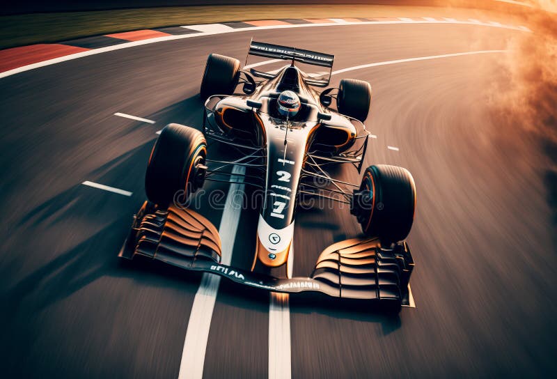 Motor Sport Racing Car on a Track, Speed and Performance. Generative Ai ...