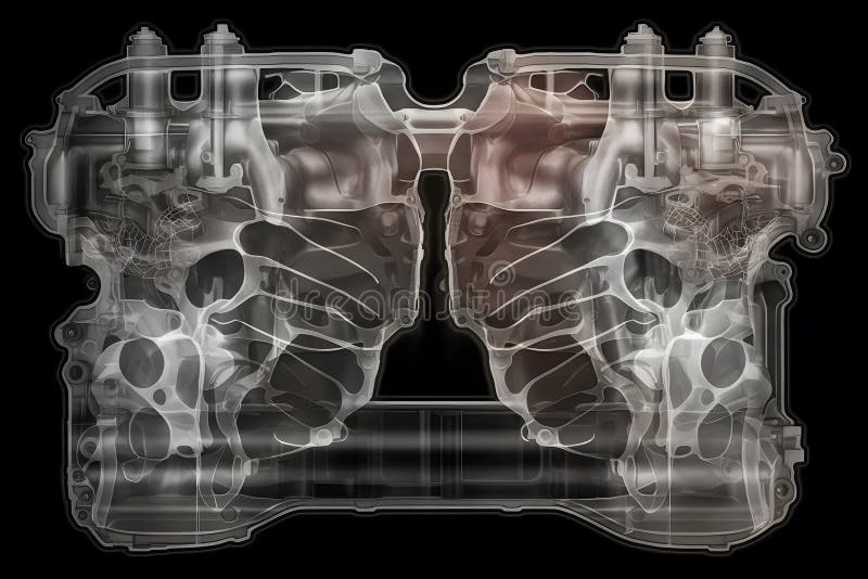 Motor Visualization Digital. Neural Network AI Generated Stock ...