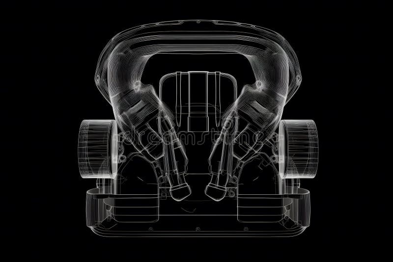 Motor Visualization Digital. Neural Network AI Generated Stock ... Motor Visualization Digital. Neural Network AI Generated Stock ...