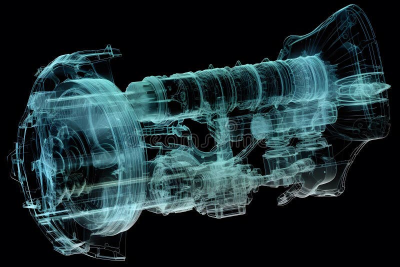 Motor Visualization Digital. Neural Network AI Generated Stock ...