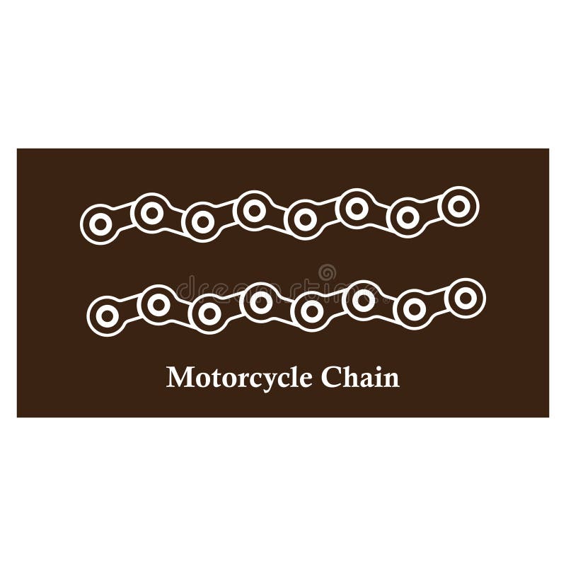 Motorbike chain icon stock vector. Illustration of round - 291917786