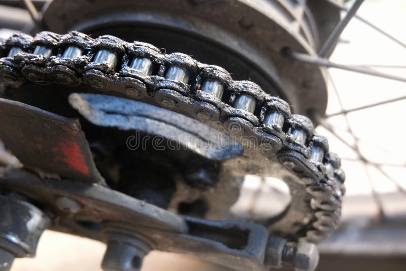 Motorbike chains stock image. Image of chains, circle - 91426311