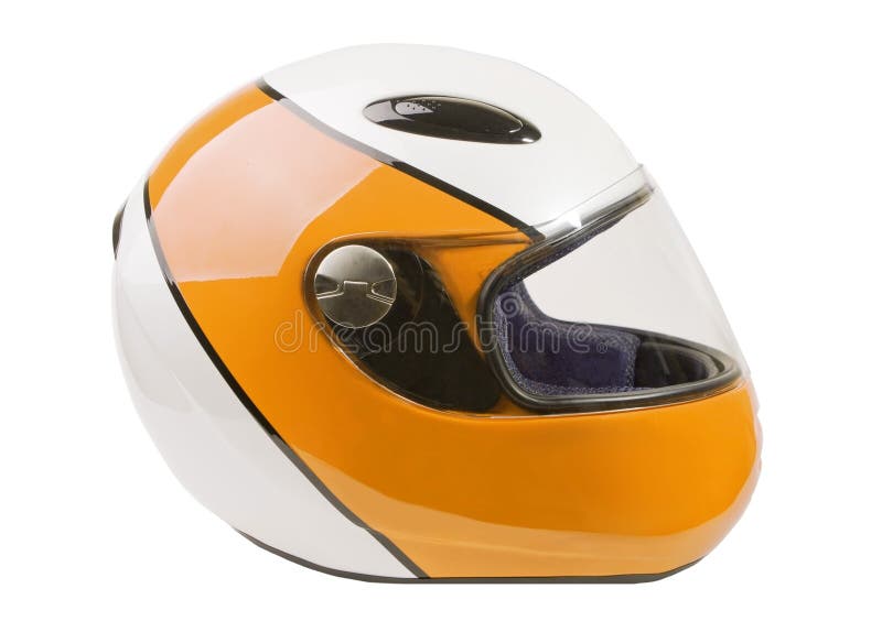 Helmet Side View stock image. Image of motorcycle, white - 6840149