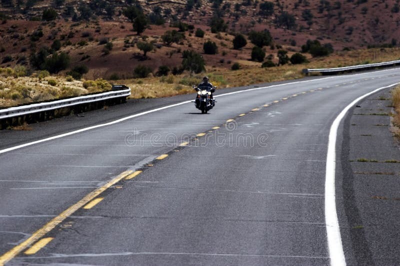 Motorbike on highway stock photo. Image of superhighway - 1547240