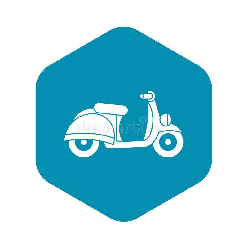 Motorbike Icon, Simple Style Stock Vector - Illustration of classic ...