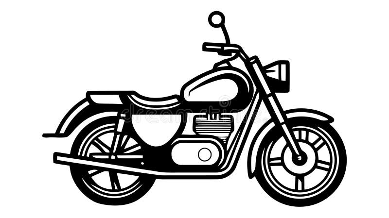 Motorbike Logo, Icon. Vector Illustration Isolated on White Background ...