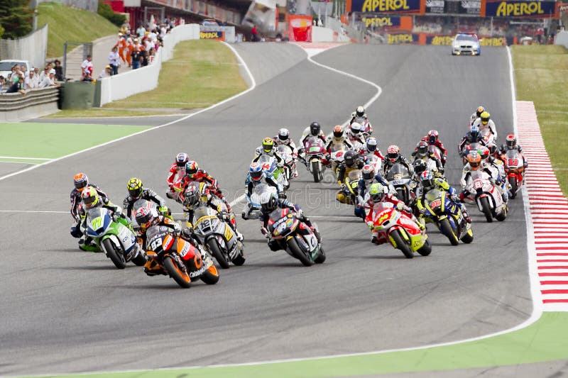 Motorbike racing editorial stock image. Image of grid - 27406104