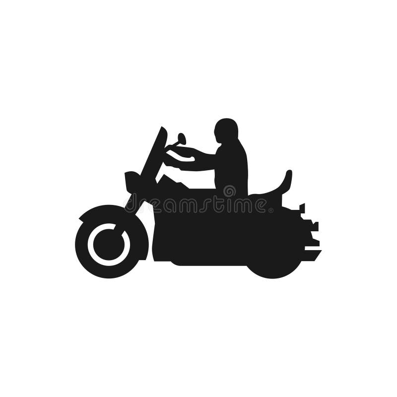 Motorbike Rider Silhouette Vector Stock Illustration - Illustration of ...