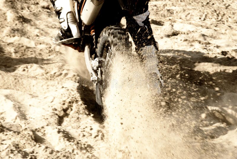 Motorbike on the sand stock image. Image of nice, sport - 18224705
