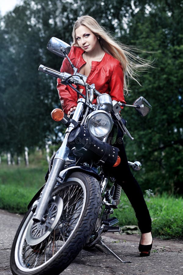 Motorbiker stock photo. Image of caucasian, color, landscape - 15761744
