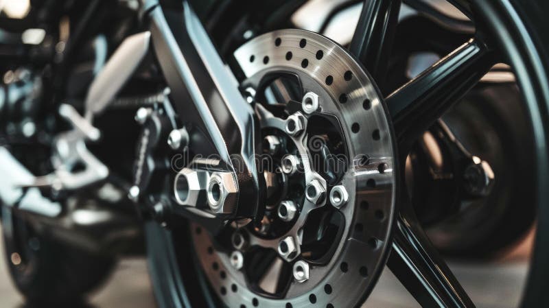 Motorbikes Brake Disc Detail Highlights Efficient, Responsive Stopping ...