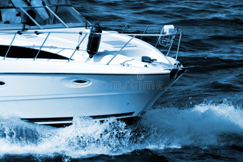 Motorboat stock photo. Image of speed, water, ship, fishing - 10399444