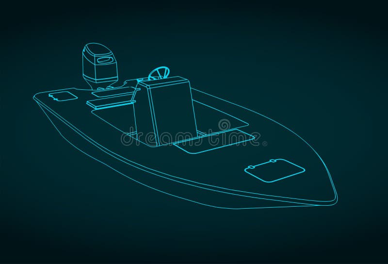 Speedboat Blueprints Stock Illustrations – 17 Speedboat Blueprints ...