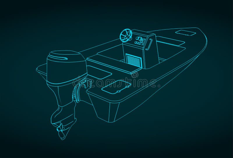 Speedboat Blueprints Stock Illustrations – 17 Speedboat Blueprints ...