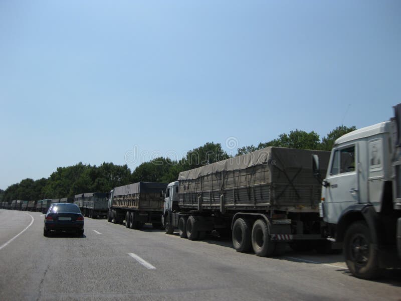 Motorcade stock image. Image of semi, service, auto, delivery - 57550415