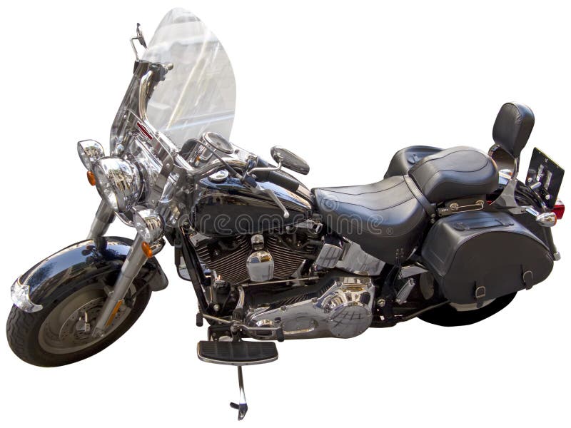 Motorcycle Isolated Front View Stock Image - Image of safety, lamp ...