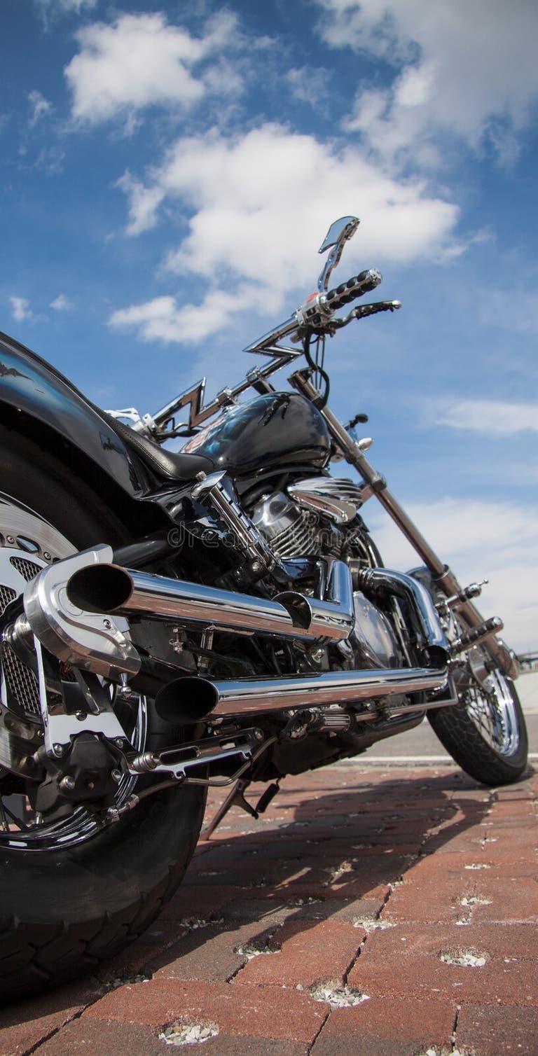 Blue Harley Davidson Motorcycle Tank Stock Photos - Free & Royalty-Free ...