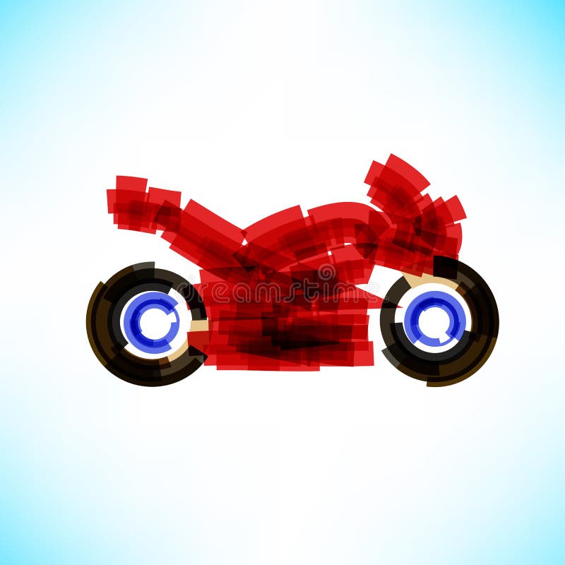 Motorcycle abstract emblem stock vector. Illustration of element - 52388469