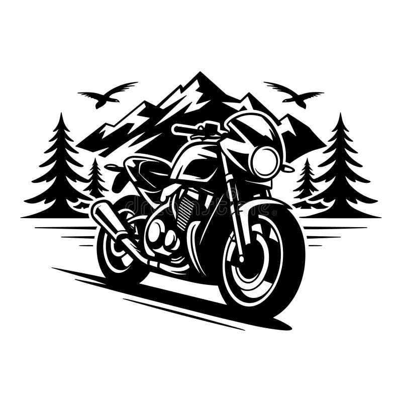 Motorcycle Adventures Logo Vector Stock Illustration - Illustration of ...