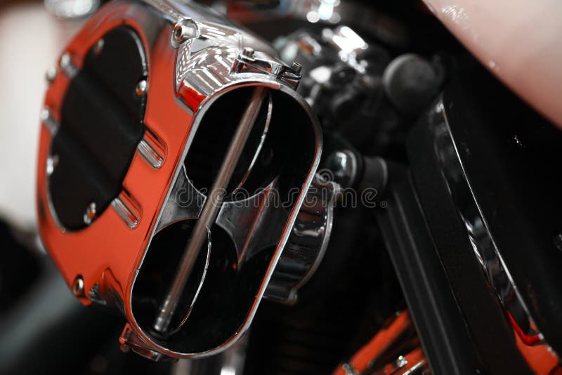Motorcycle air filter stock image. Image of metal, classic - 60235323
