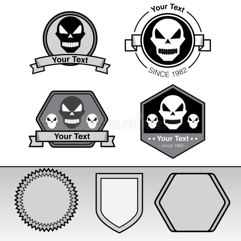 Motorcycle badges set stock vector. Illustration of style - 280171590