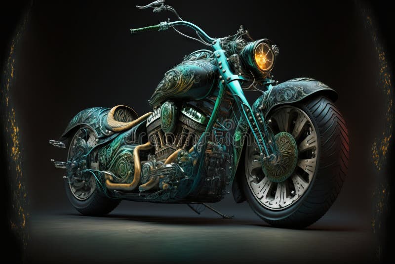 A Motorcycle with a Bird on the Back of it S Seat and a Bird on the ...