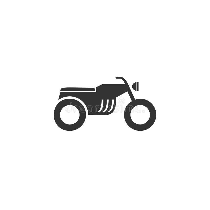 Motorcycle icon flat stock vector. Illustration of race - 136161702