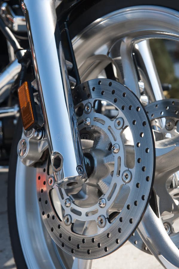 Motorcycle brake stock image. Image of spoke, shiny, rubber - 27095711