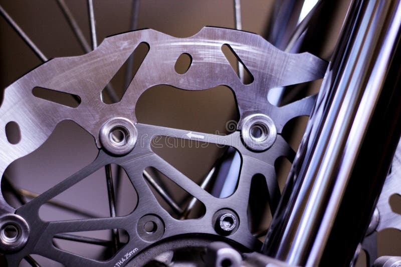 Motorcycle brake disc stock photo. Image of parts, scuffs - 65368040