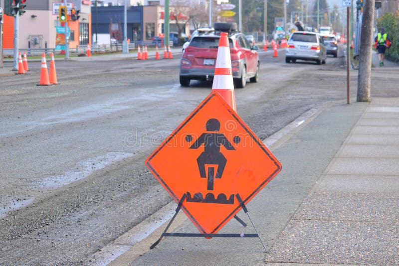 Motorcycle Bumpy Road Sign stock image. Image of lane - 281333589