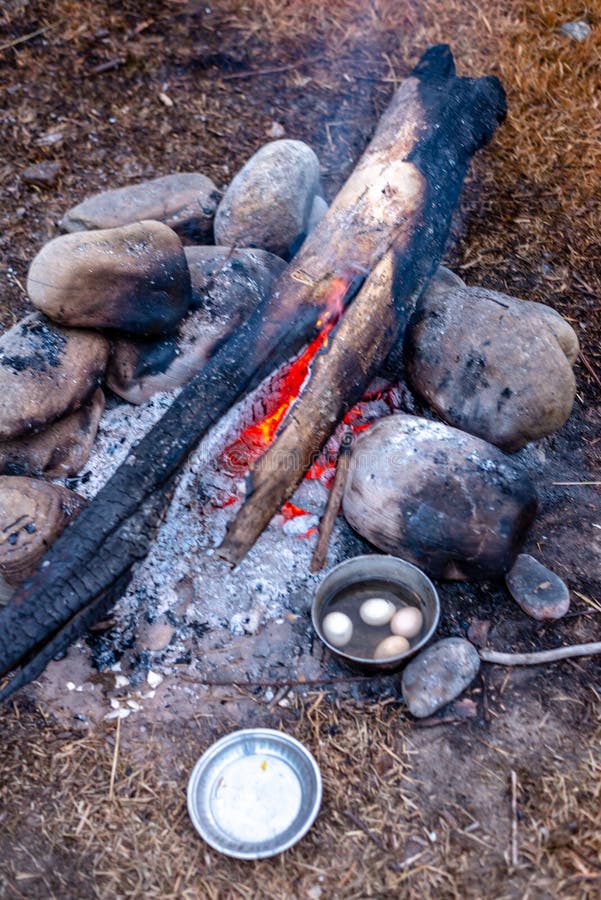 Motorcycle Camping Cooking Bonfire in Arunachal Stock Image - Image of ...