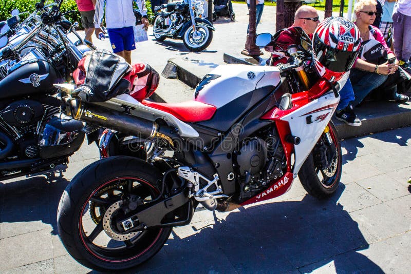 Motorcycle at a car show editorial image. Image of motorcycle - 63134795