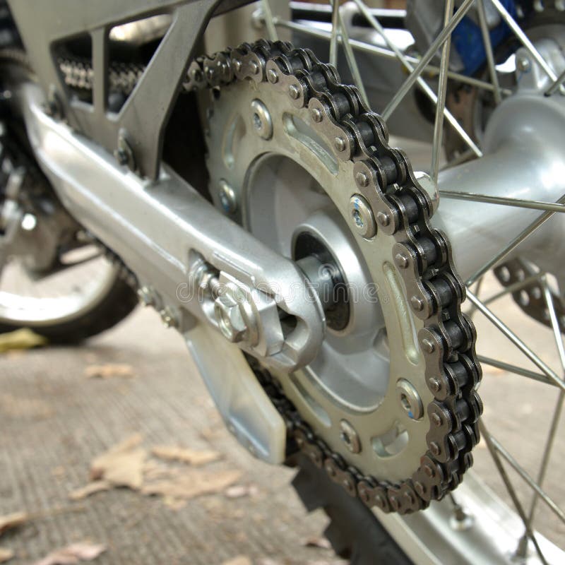 Motorcycle chain stock photo. Image of engine, adventure - 42015890