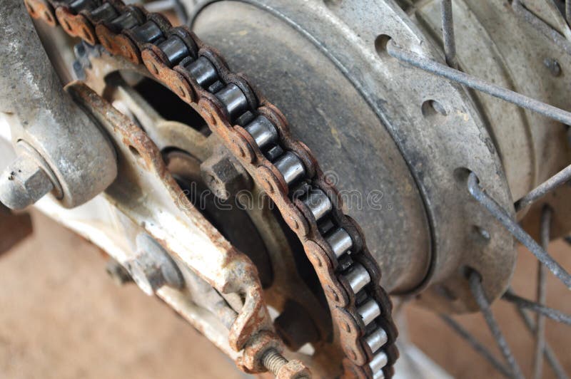 Motorcycle Chain stock image. Image of outdoors, bolt - 40864421