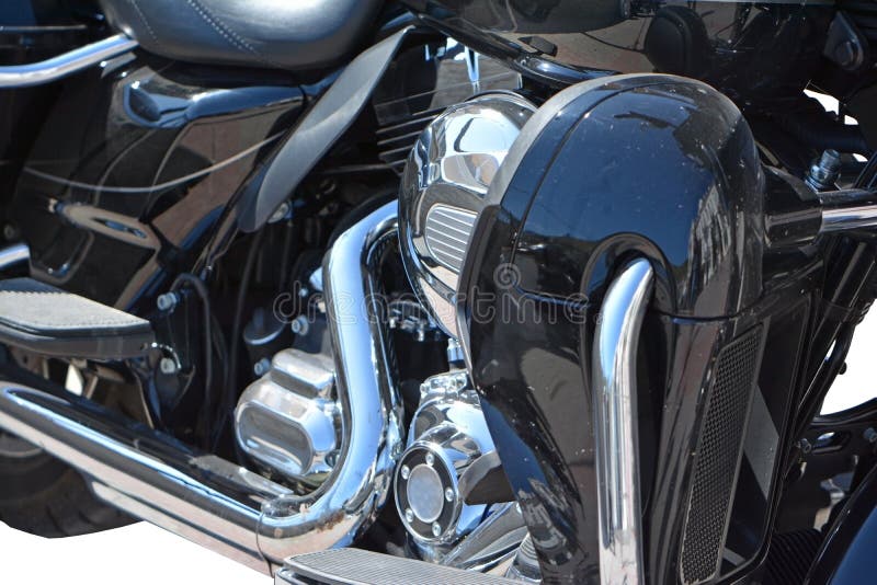Motorcycle Chrome Metal Grille Stock Image - Image of chopper, roadway ...