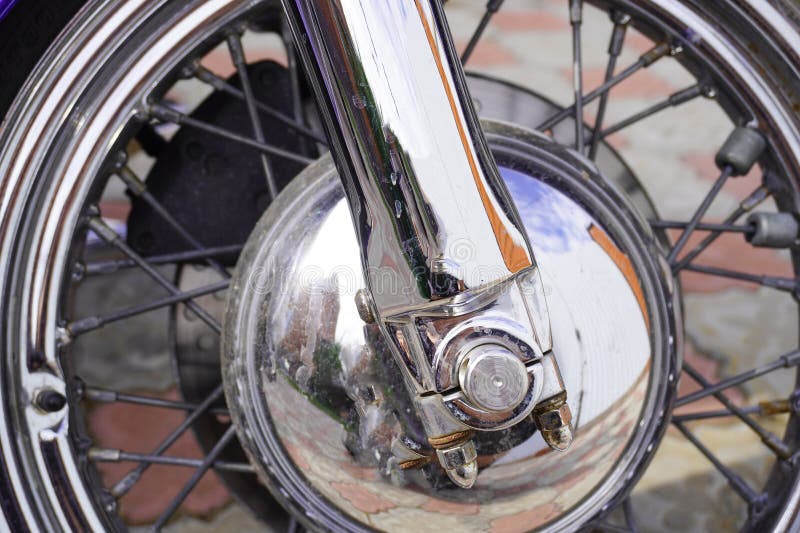 Motorcycle Close-up from Different Sides, Separate Parts of the ...