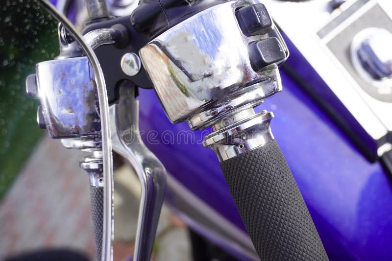 Motorcycle Close-up from Different Sides, Separate Parts of the ...