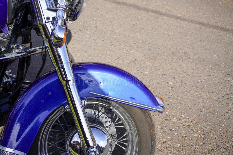 Motorcycle Close-up from Different Sides, Separate Parts of the ...