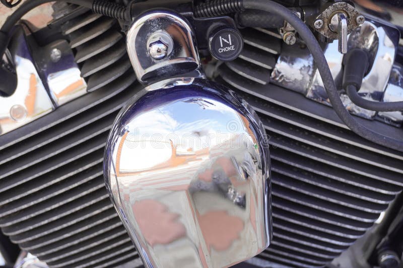 Motorcycle Close-up from Different Sides, Separate Parts of the ...